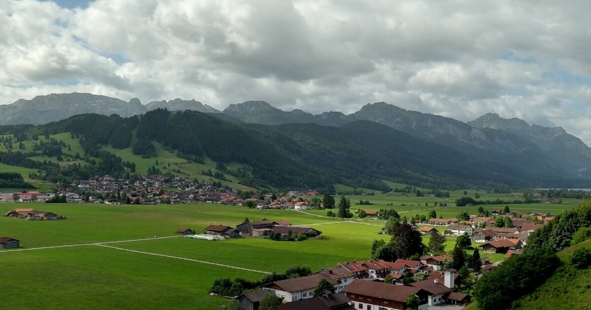 Halblech im Allgäu - Webcam der Gemeinde - Panormablick auf das ...